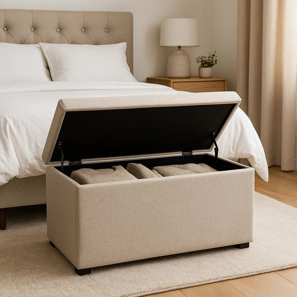 Why Ottoman Storage Boxes Are Perfect for Bedrooms– Moorcroft Beds